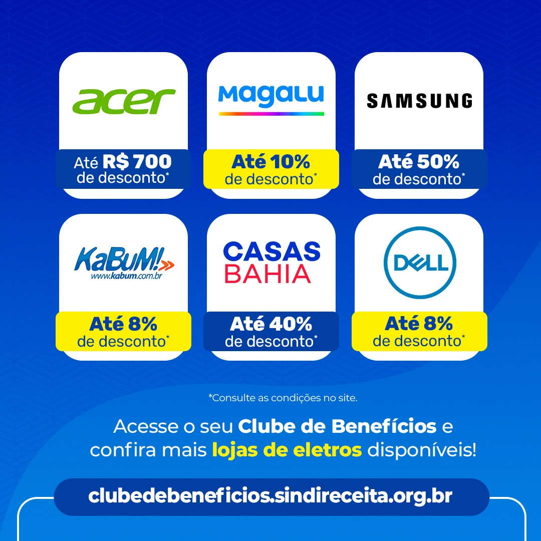 Eletroeletrônicos com os descontos de até 50% no Clube de Benefícios do ...